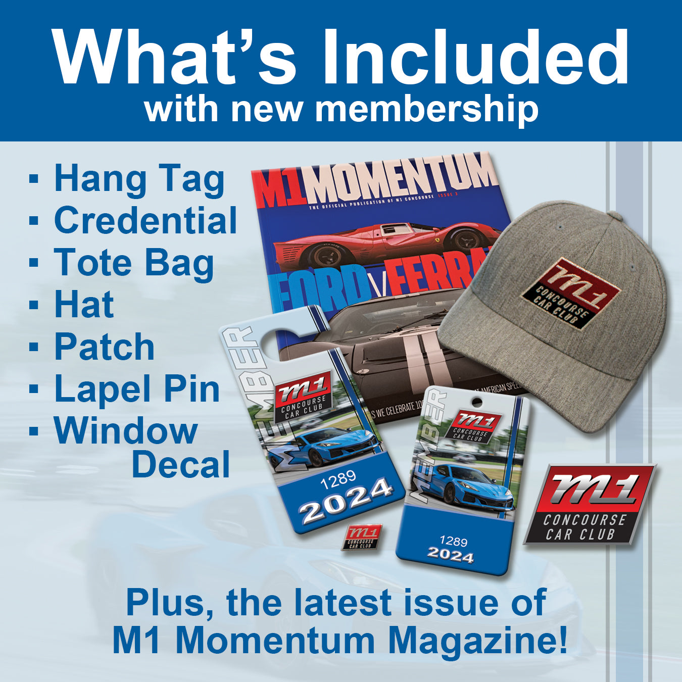 M1 Concourse Car Club Membership – M1 Store